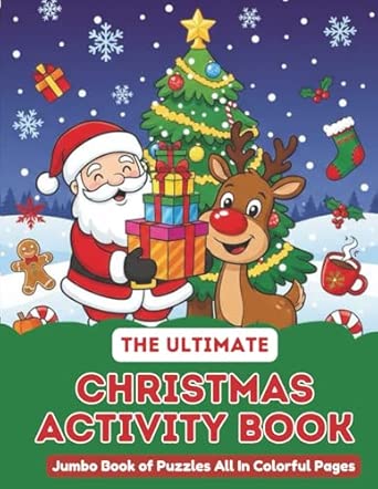 The Ultimate Christmas Activity and Puzzle Book For Kids : Drawing ...