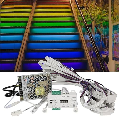 XLSBZ LED Intelligent Motion Sensor RGB LED Stair Lighting Complete Set ...