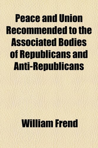Amazon | Peace and Union Recommended to the Associated Bodies of ...