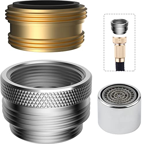 Snapklik.com : iFealClear Faucet To Garden Hose Adapter Kit,Solid Brass ...