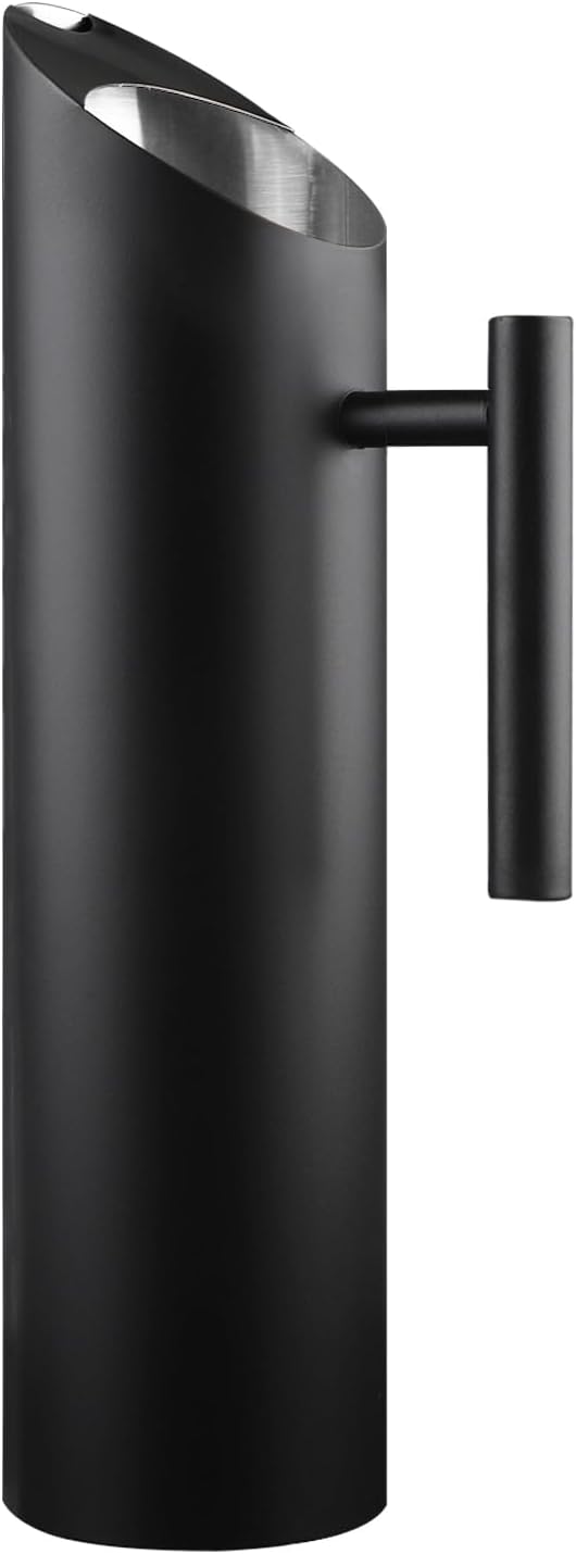 Amazon.com: Black Metal Water Pitcher 70oz Stainless Steel Pitcher with ...