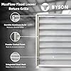 Byson Aluminum Return Air Grille Fixed Louvre White Powder Coated with ...