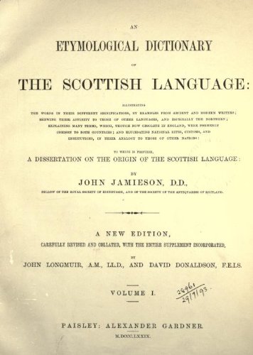 An etymological dictionary of the Scottish language; to which is ...