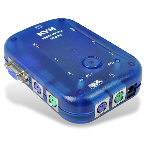 REO 2 Port PS2 KVM Switch (Control 2 Computers or Servers or DVR with 1 ...