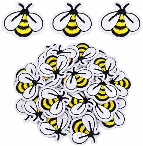 Amazon.com: WILLBOND 60 Pieces Bee Embroidered Patches Bee Iron on ...