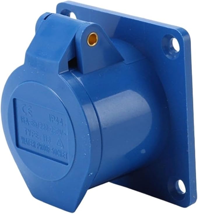 Amazon.com: LEEOX IP44 32A 3Pin 2P+E Waterproof Connector Power ...