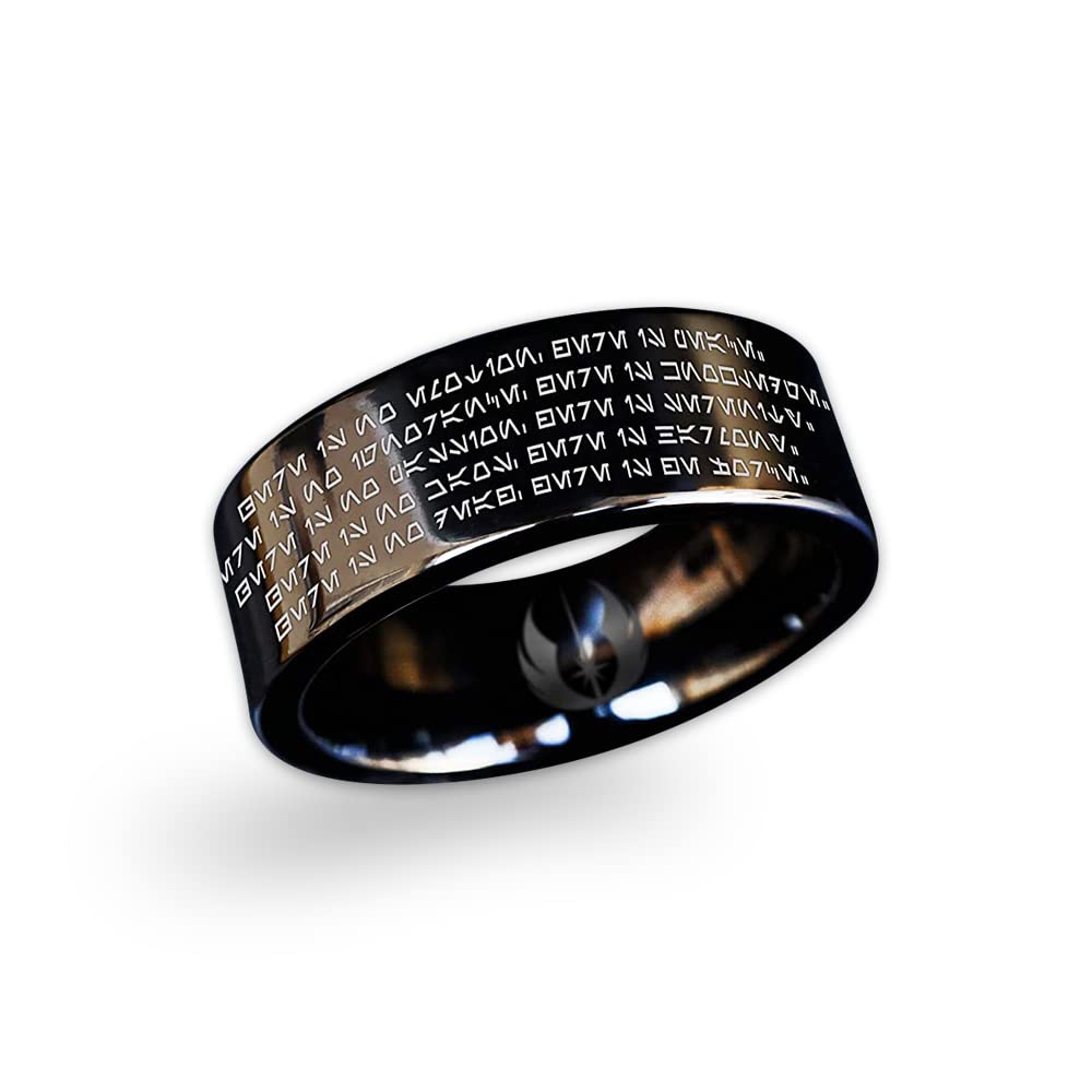 Amazon.com: Jedi Code Ring, Jedi Code Wedding Band, Jedi Code in ...