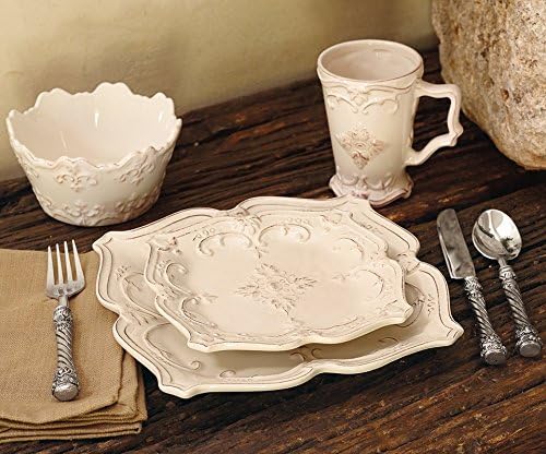 Amazon.com | Scrolled Square Dinnerware - Four Salad Plates: Salad Plates