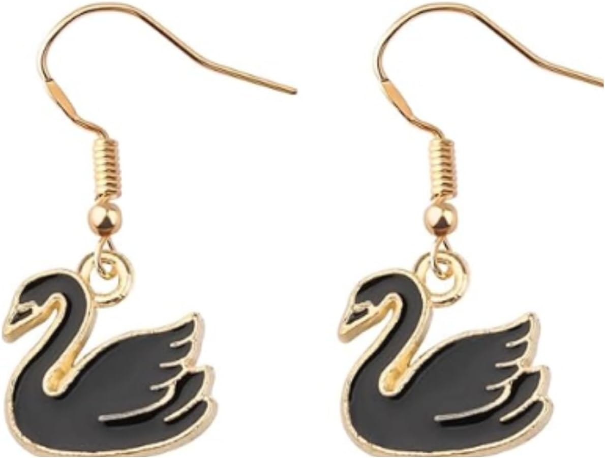Amazon.com: KOTLC Themed Merch Jewelry Black Swan Earrings Keeper of ...