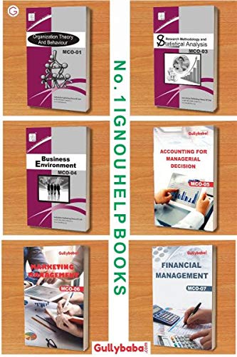 Buy IGNOU M.Com MCO1 | MCO3 | MCO4 | MCO5 | MCO6 | MCO7 (English Medium ...