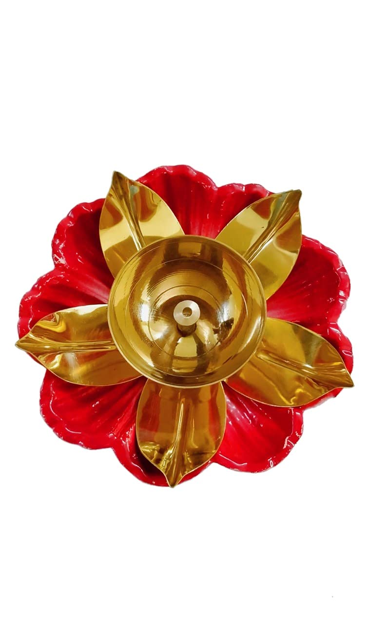 Buy Swastik Decor Brass Copper Lotus Flower Petals Kamal Shape Metal ...