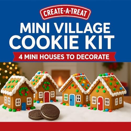 Amazon.com : Mini Village Or Miniature House Cookie Kit – Build ...