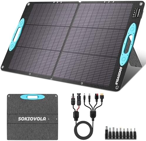 Amazon.com : ZOUPW 100W Portable Solar Panel, 100 watt 20V ...