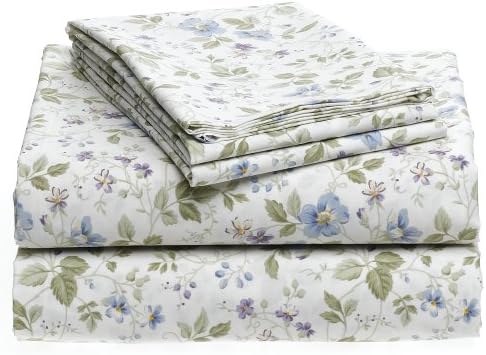 Amazon.com: Laura Ashley Spring Bloom King Sheet Set : Home & Kitchen