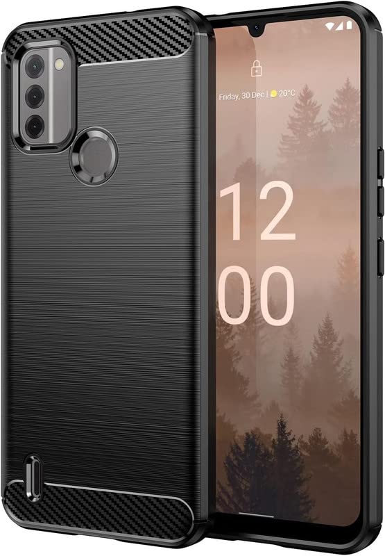 ELICA Carbon Case for Nokia C31 6.75", Back Case Cover | Flexible Shockproof TPU | Brushed ...