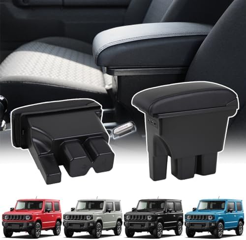 Amazon | Temiry アームレスト 新型ジムニー用 JB64W JB74W 専用 コンソールボックス ジムニーシエラ用 アクセサリー 肘置き 多機能 取付簡単 ジムニー用 車内パーツ ...