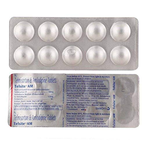 Telsite AM 40mg/5mg - Strip of 10 Tablets : Amazon.in: Health ...