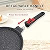 Amazon.com: RANX INGST Non Stick Crepe Pan with Detachable Handle, 10 ...