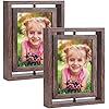 Amazon.com - EXYGLO 2 Pack 5x7 Picture Frames Rotating Floating Photo ...