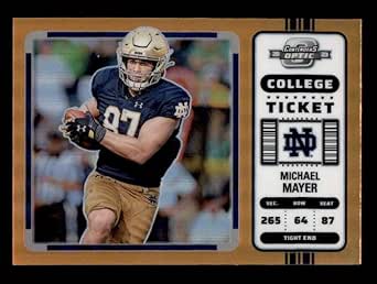 Amazon.com: MICHAEL MAYER 2023 CHRONICLES CONTENDERS OPTIC #13 ORANGE PRIZM ROOKIE BF2333 ...