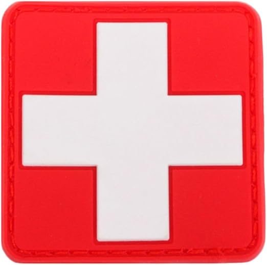 Amazon.com: NIUYIBAO NIUYIBAO 1 PCS Red Cross Patches 3D Military Patch ...