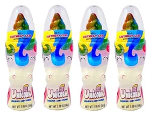 Amazon.com : Unicorn Lollipops Individually Wrapped with Birthday Cake Powdered Sugar Dip Candy ...