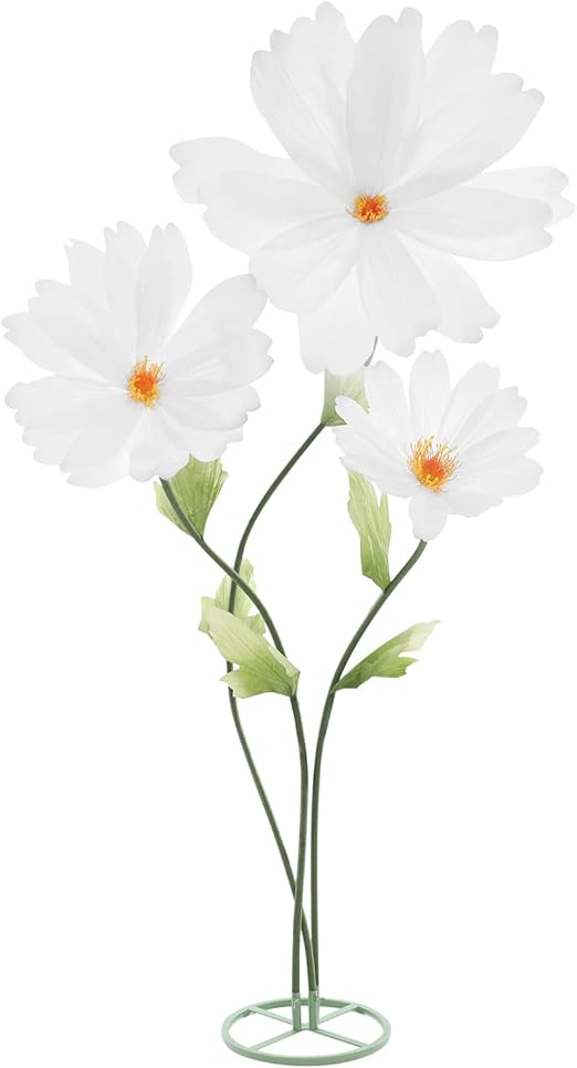 Amazon.com: AOIDFOA 3Pcs Giant Artificial Flowers 3D Decorations Flower ...