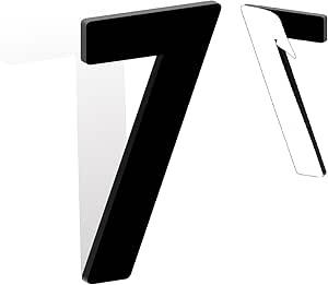 Amazon.com: 5 Inch Self Adhesive House Numbers, Acrylic Modern House Address Numbers and Letters ...
