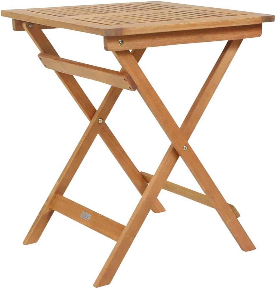 CHARLES BENTLEY Wooden, Square, Foldable Table, FSC Certified ...