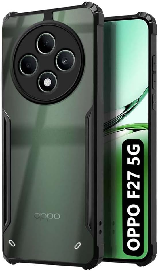 Fashionury Crystal Clear Back Case Cover for Oppo F27 5G | Protective ...