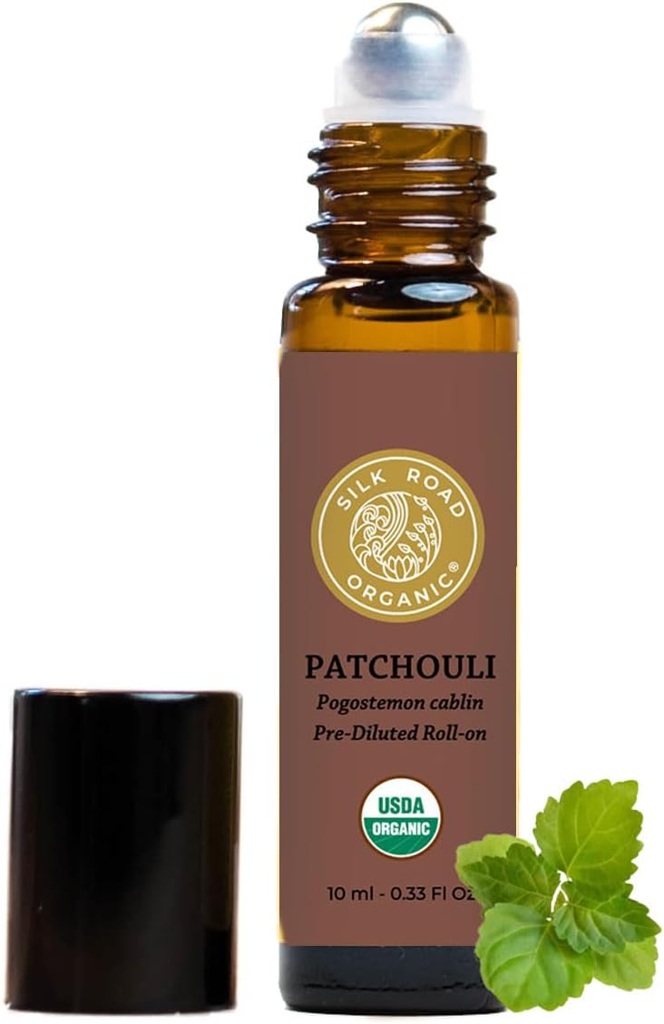 Amazon.com: Silk Road Organic Patchouli Essential Oil Roll On, 100% ...