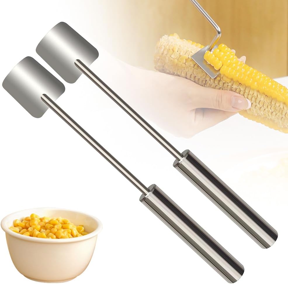 Amazon.com: 2025 New Long Handle Stainless Steel Corn Stripping Tool ...