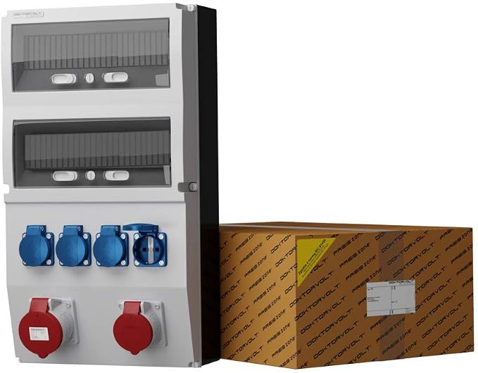Power Distributor eXT with 4 x 230 V 32 A 16 A CEE Sockets Wall ...