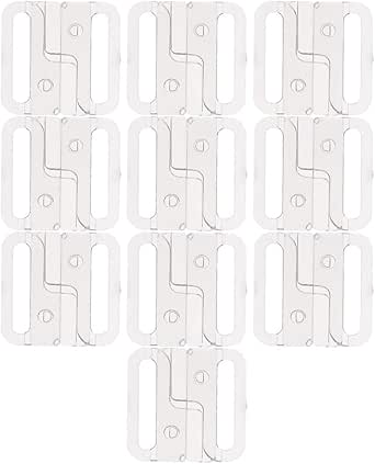 Amazon.com: 10 Sets of Bra Strap Clips, Rectangle Sew Closure Buckle ...