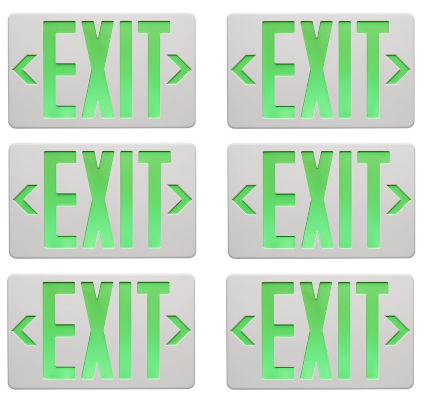 Snapklik.com : Ciata 6 Pack Led Emergency Exit Sign