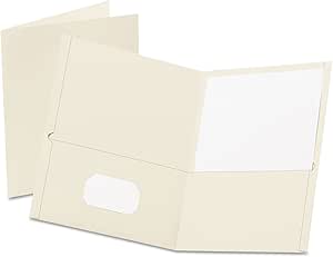 Amazon.com : Oxford 57504 Twin Pocket Folders,w/o Fasteners,11-Inch x8 ...