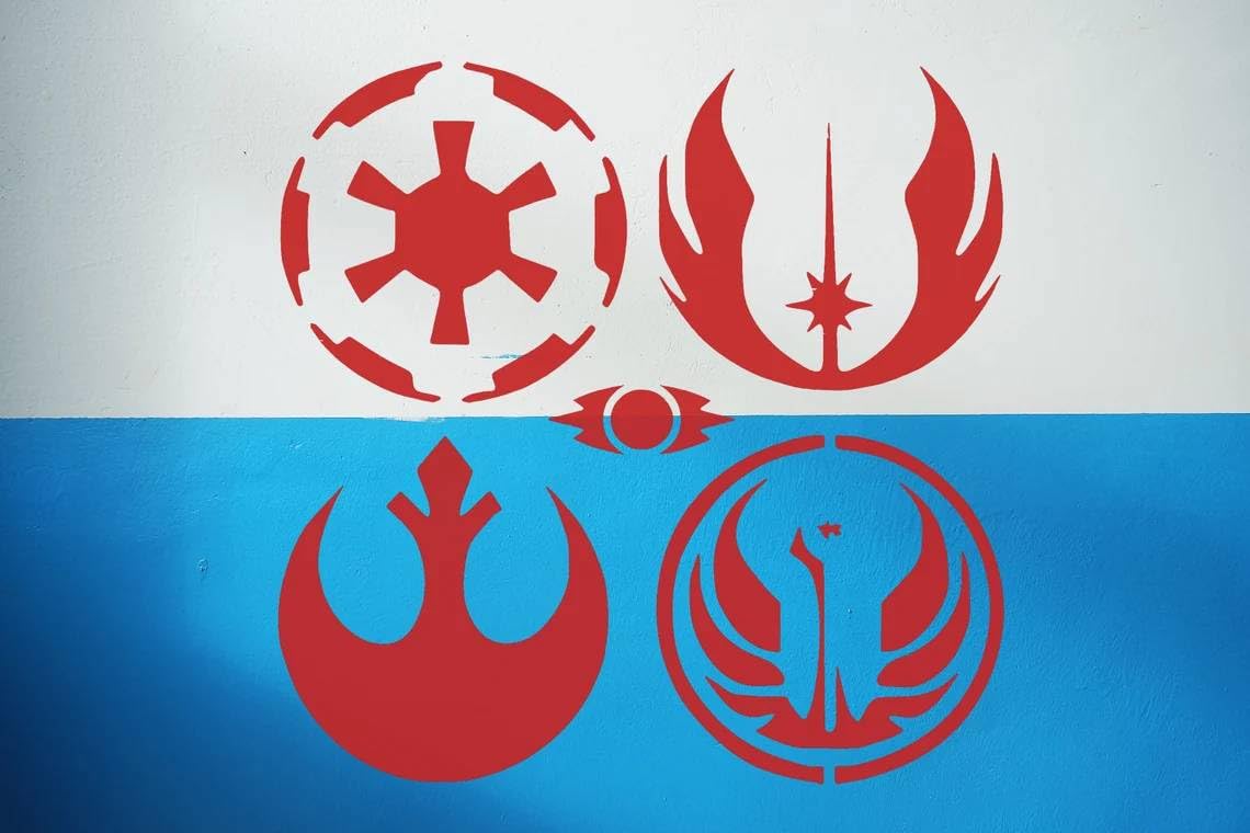 Plantillas De Símbolos De Star Wars Paquete De Iconos De Vector De
