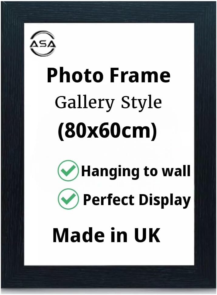 MDF Wooden 60x80cm Frame With Safe Perspex Front & Wall Mounting ...