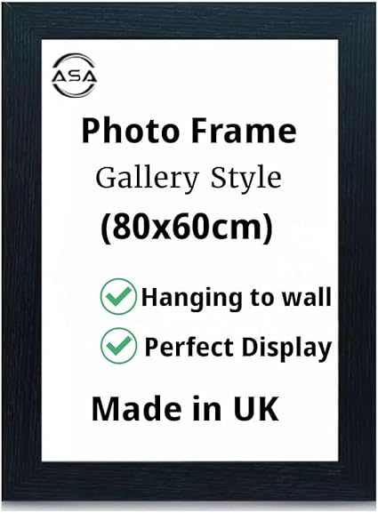 MDF Wooden 60x80cm Frame With Safe Perspex Front & Wall Mounting ...