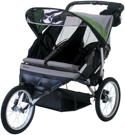 Amazon.com: InSTEP Ultra Runner 2 Double Jogging Stroller (Green/Lt ...