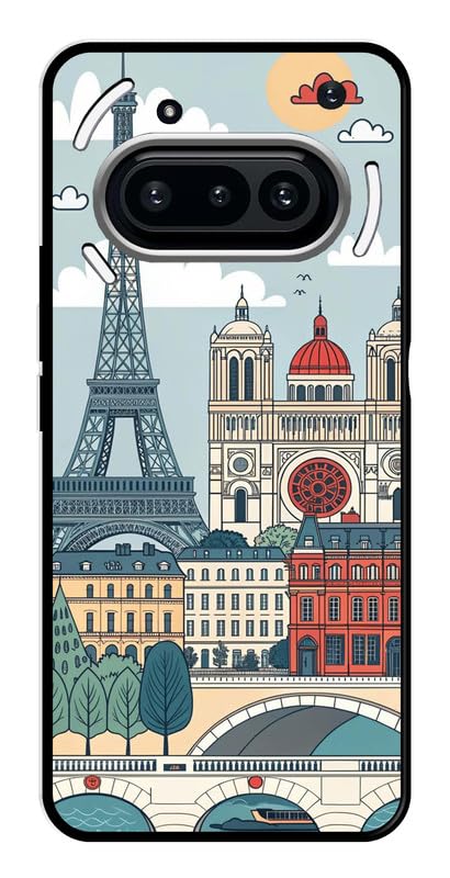 ZMAG Eiffel Tower Art Premium Printed Design Back Cover Compatible for ...