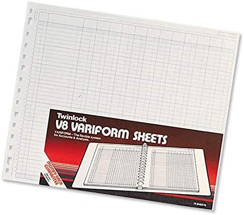 Rexel Twinlock Variform Multi-Ring Binder V8 Cash Refill Sheets 10 ...