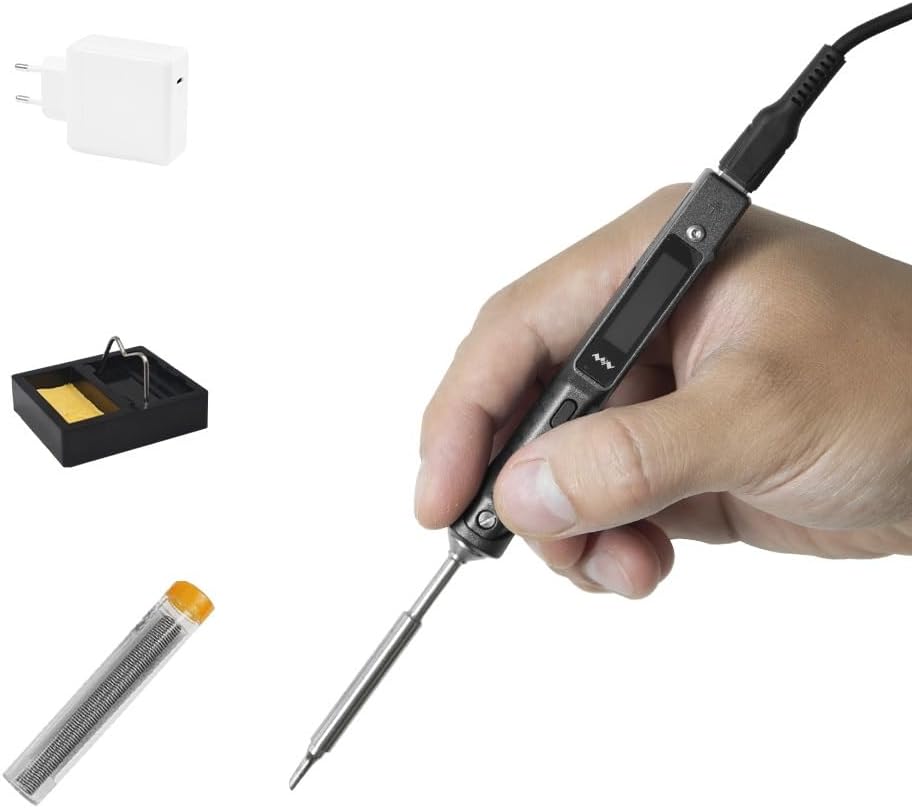 Mini Electric Soldering Iron Kit MINIWARE TS101, Adjustable Temperature ...