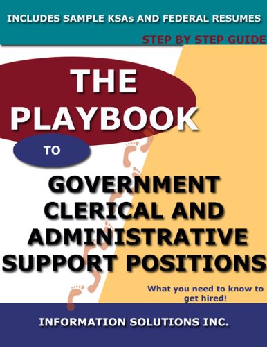 Amazon.com: Playbook to Government Clerical and Administrative Support ...