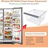 Amazon.com: UPGRADED W11162443 Refrigerator Crisper Drawer Compatible ...