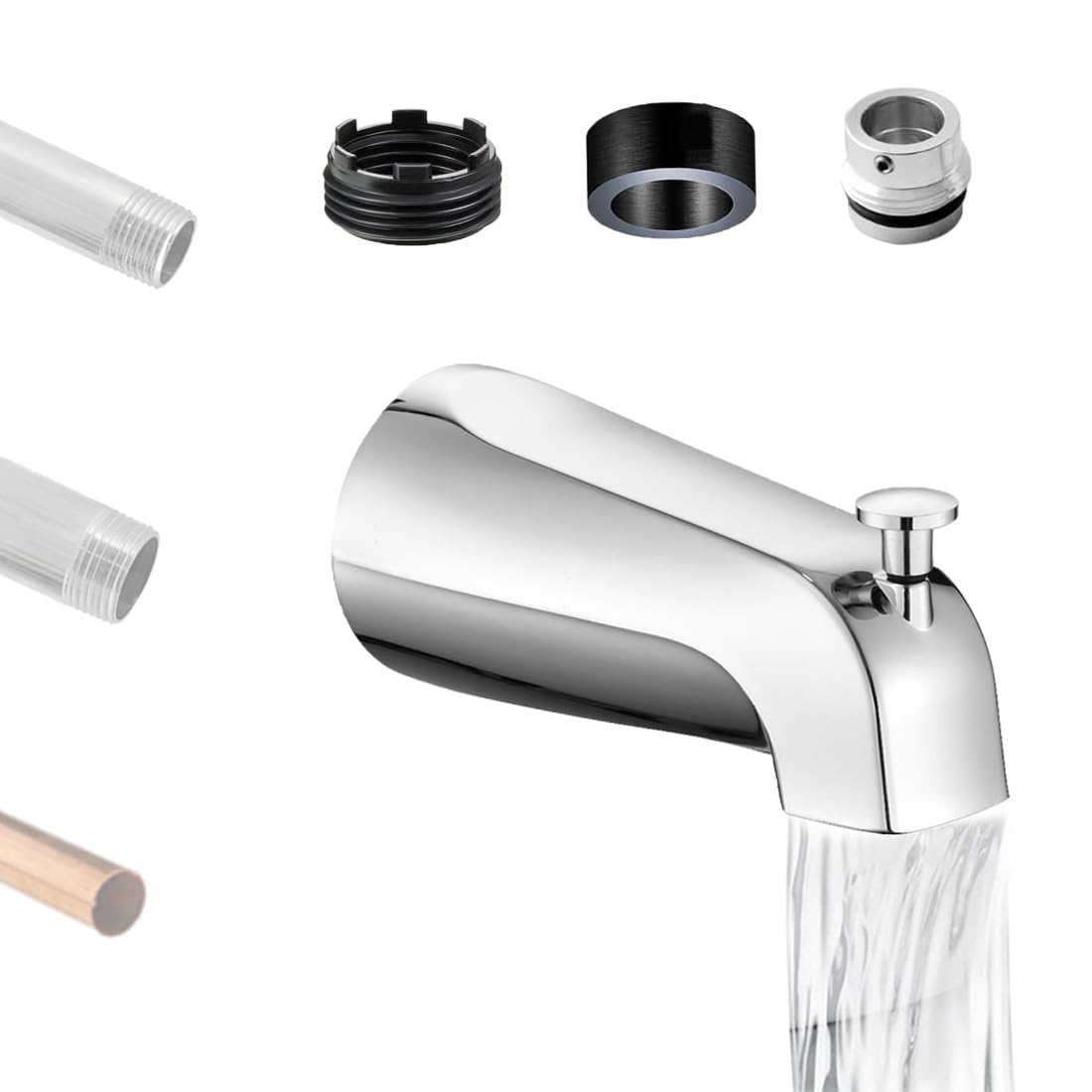 SIIKEYE Tub Spout Bathtub Faucet Fits Copper Threaded Pipe with ...