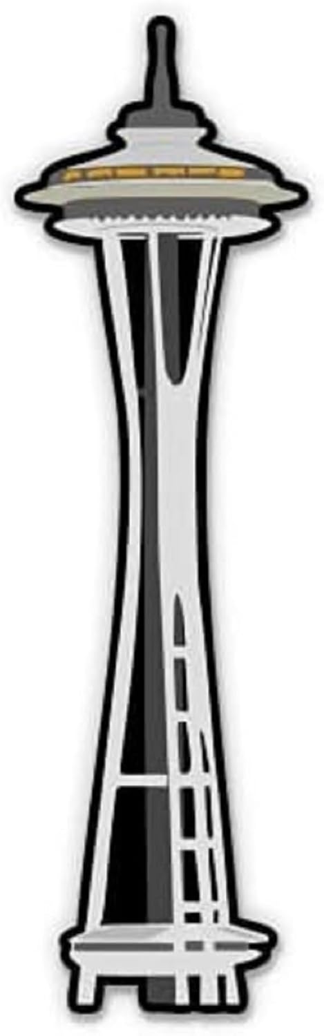 Amazon.com - Seattle Space Needle - Vinyl Sticker - for Car Laptop ...