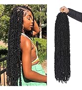 Amazon.com : Beverlee 20 Inch Butterfly Locs Crochet Hair 6 Packs Black ...