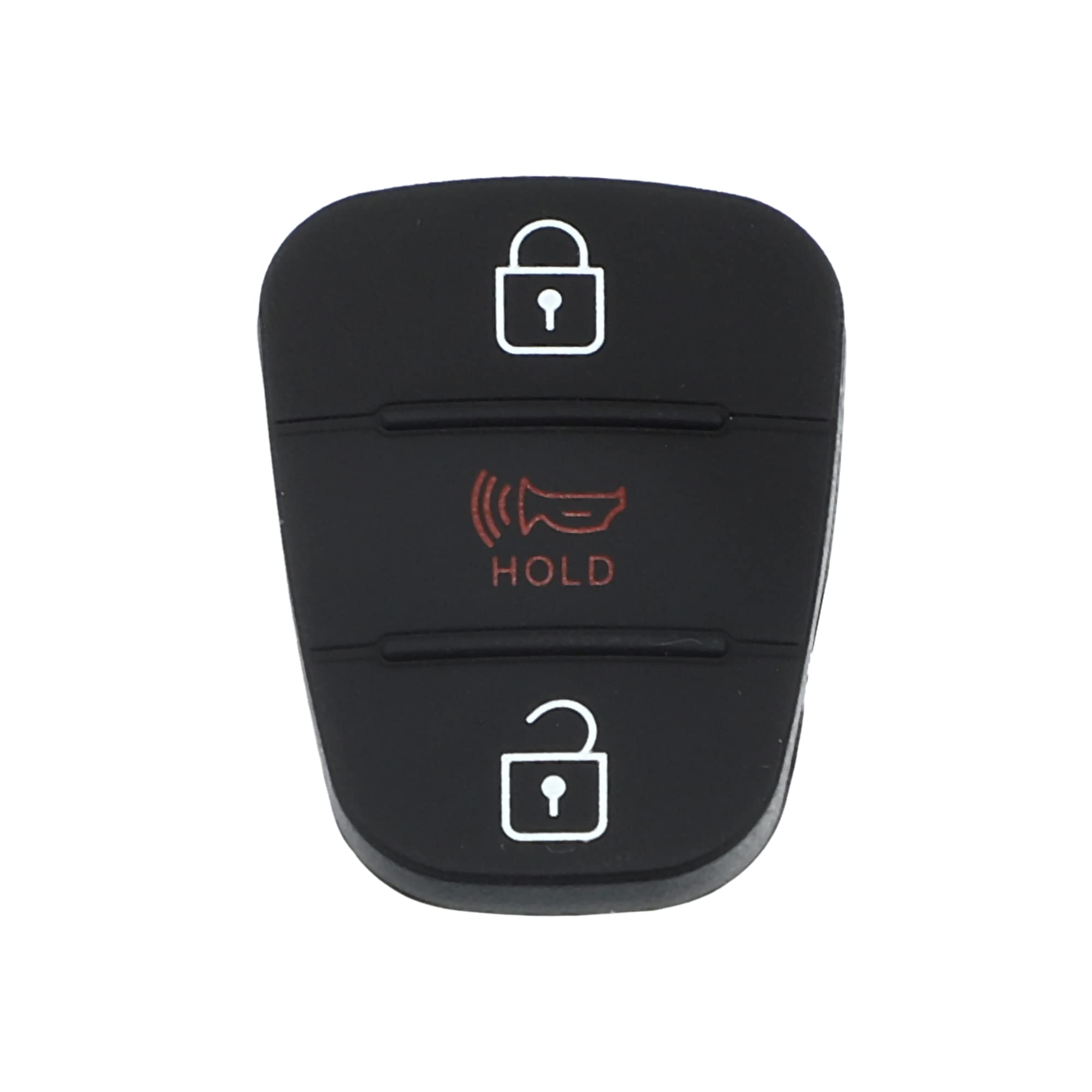 Amazon.com: X AUTOHAUX 3 Button Car Remote Fob Case Insert Rubber ...