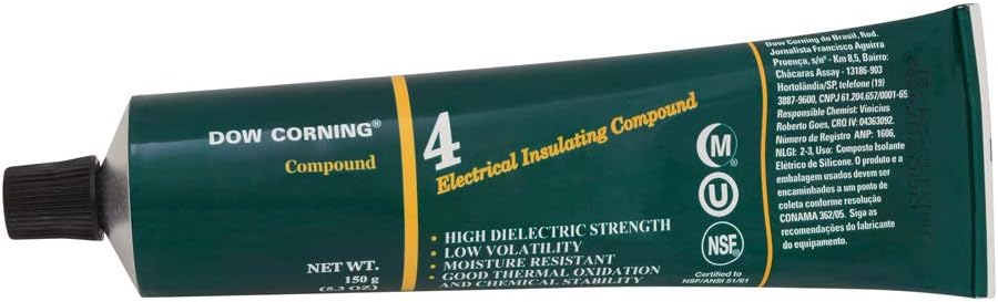 Dow Corning DC 4 Electrical Insulating Compound - 5.3 oz Tube : Amazon ...